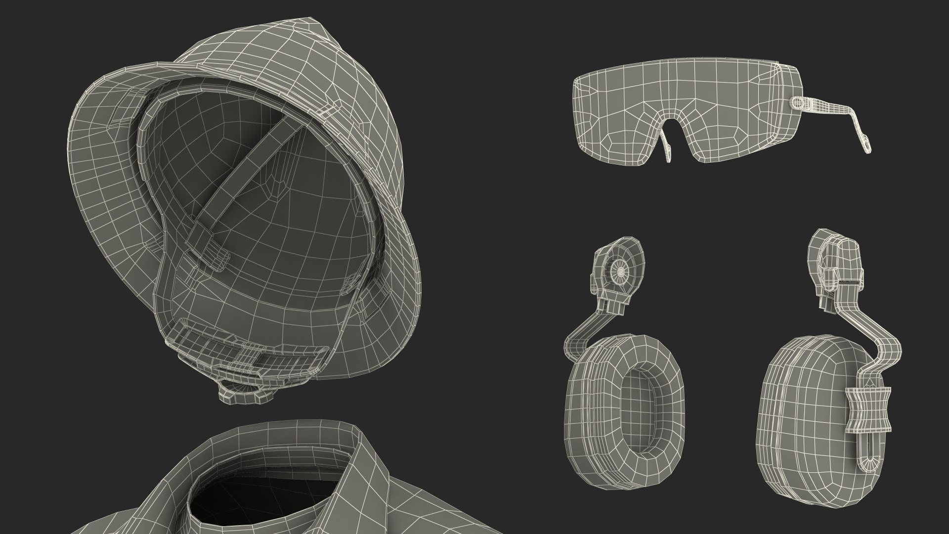 Oil Field Worker Uniform Model - TurboSquid 1792900