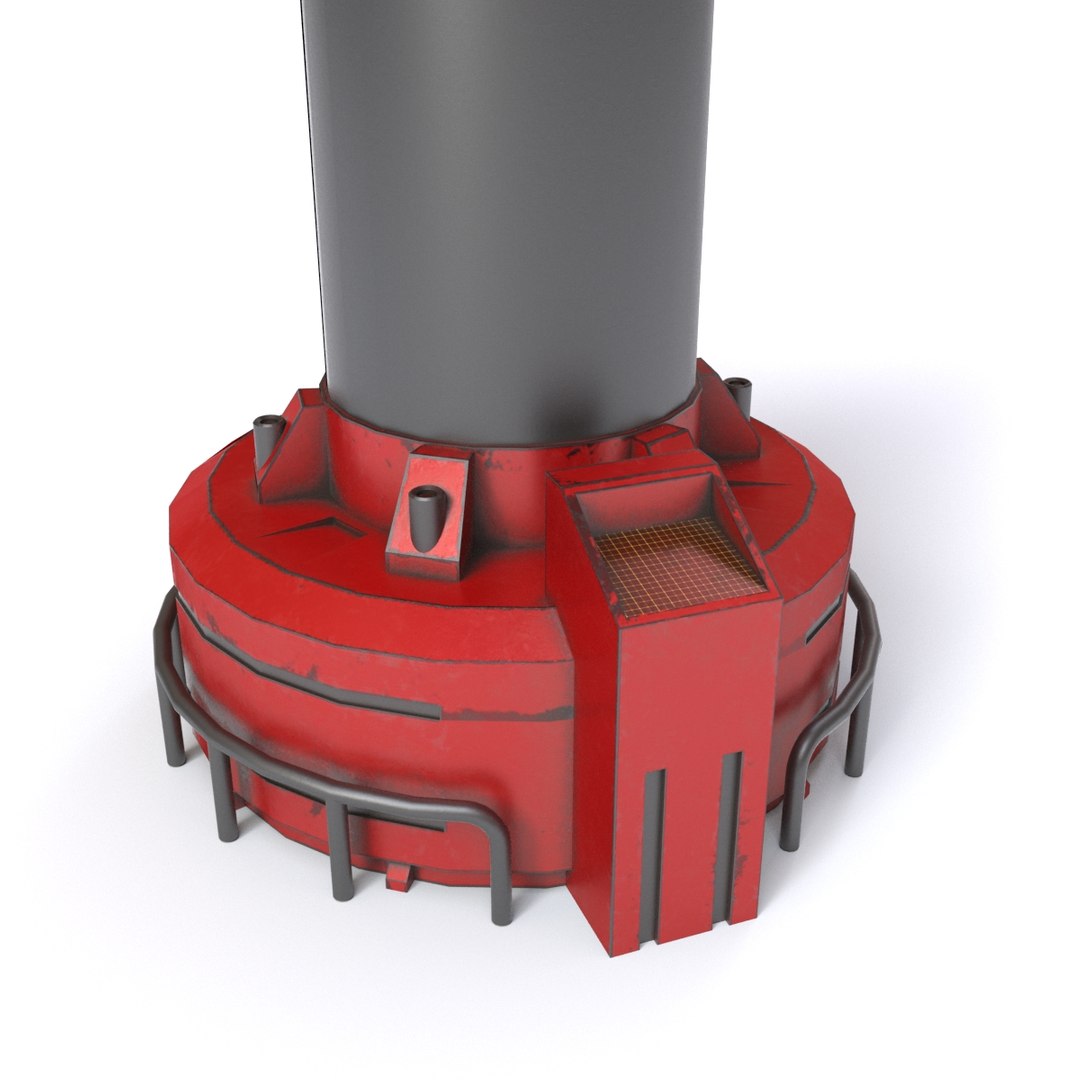 3d sci-fi element model
