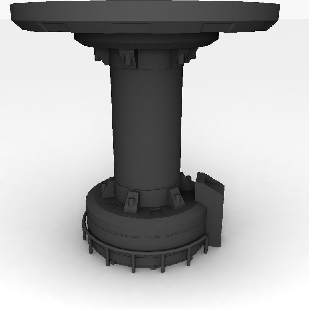 3d sci-fi element model