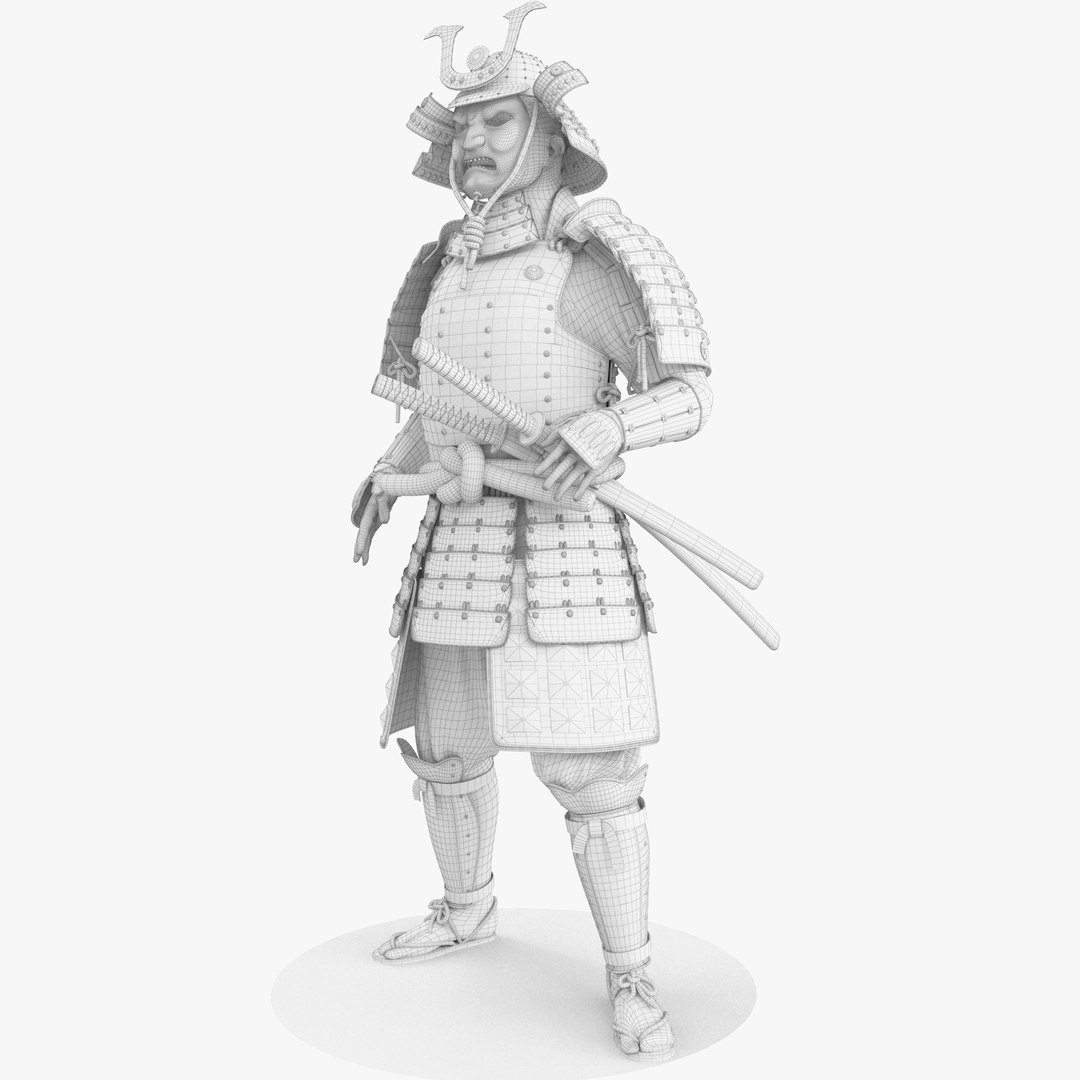 Samurai armor 3D model - TurboSquid 1200566