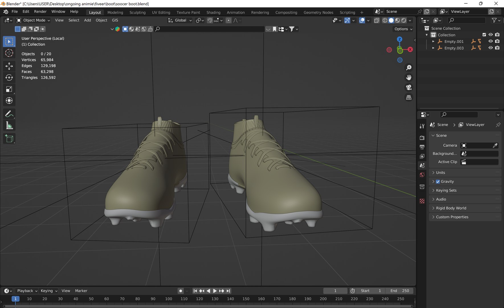 Soocer Boot 3D Model - TurboSquid 2271241