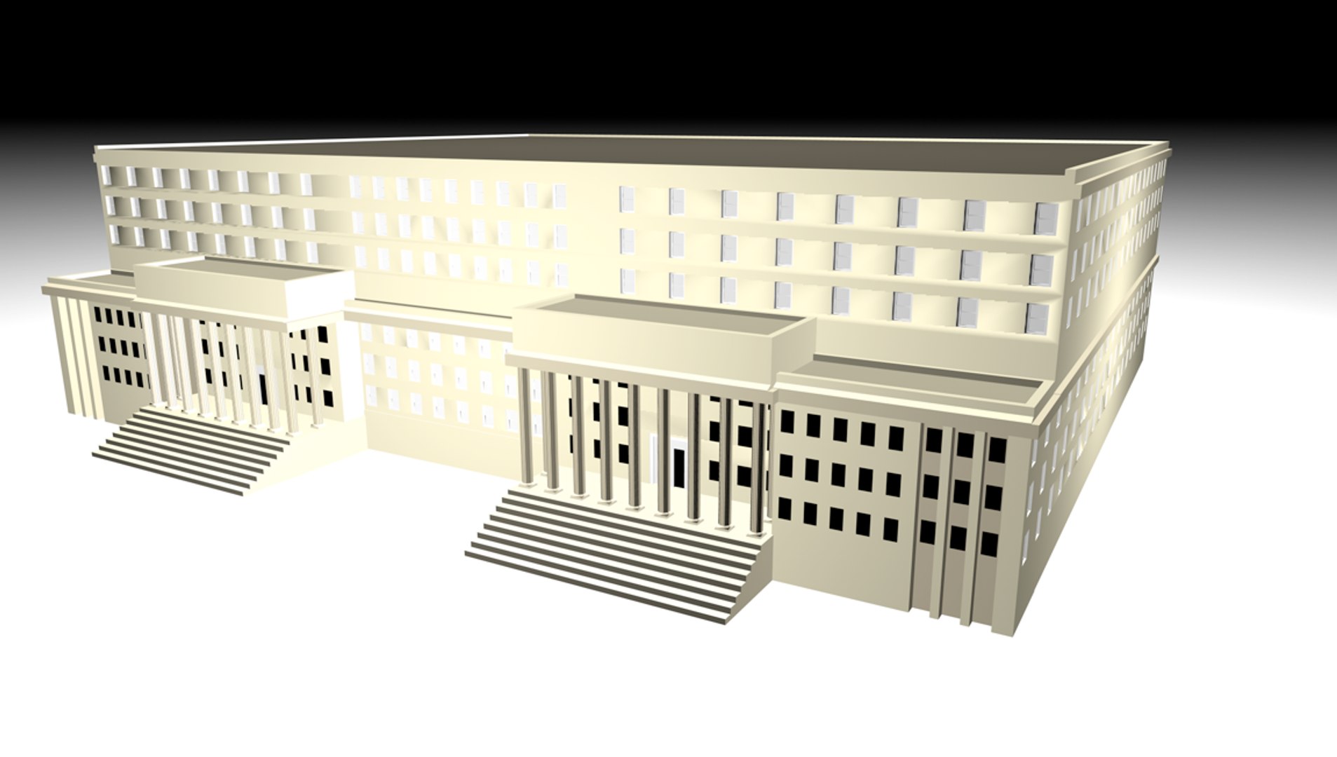 Commercial Building 3d Model