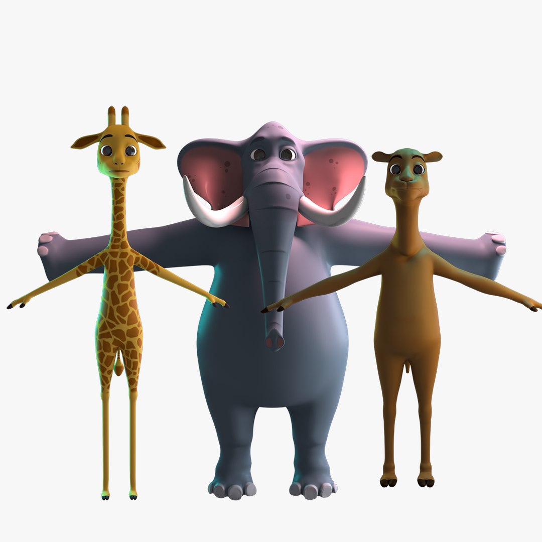 3D Stylized Animals NoRig V3 - TurboSquid 2013716