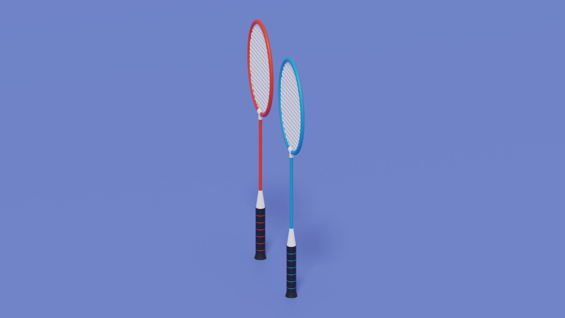 Cartoon Badminton Racket Model - TurboSquid 2229474