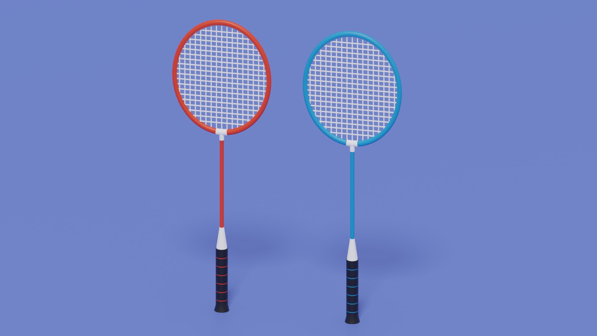 Cartoon Badminton Racket Model - TurboSquid 2229474