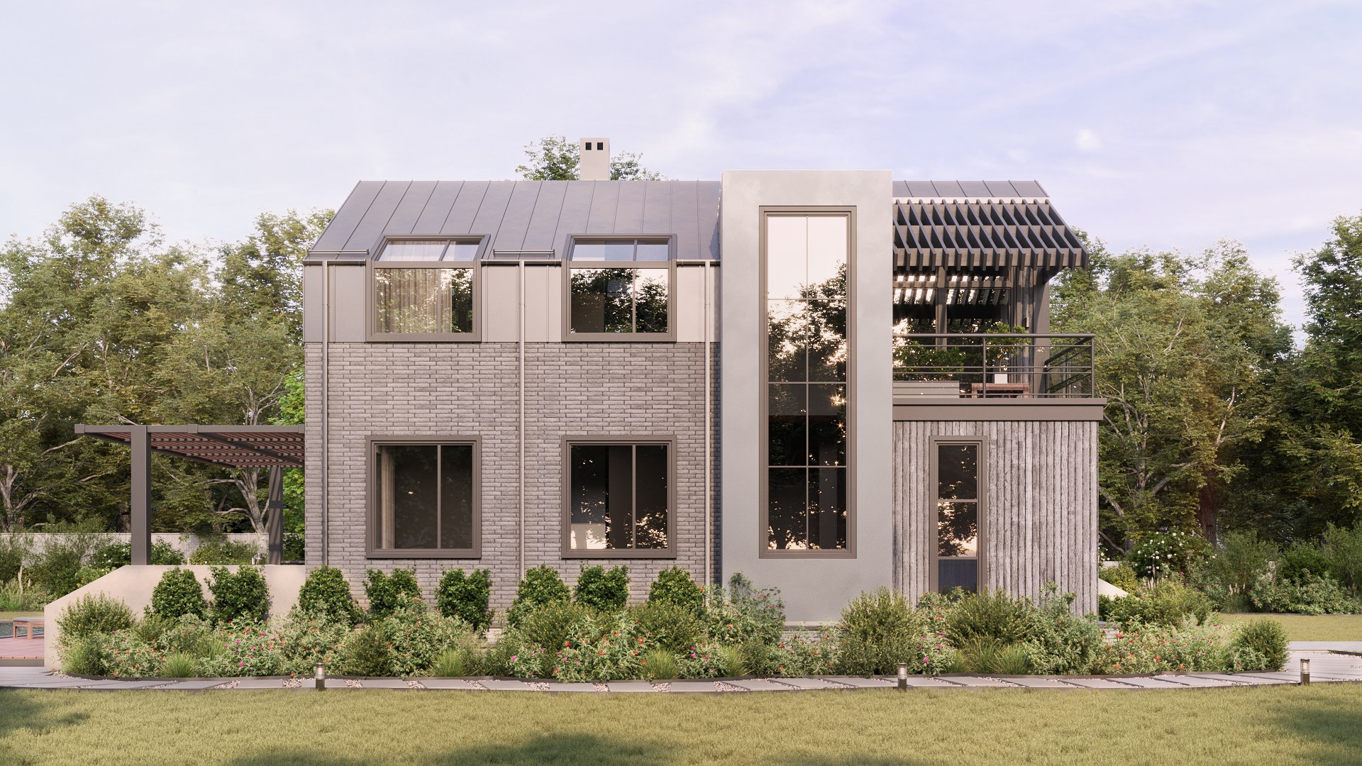 Modern Country House Model - TurboSquid 1778757