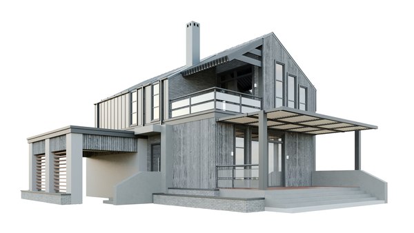 Modern country house model - TurboSquid 1778757
