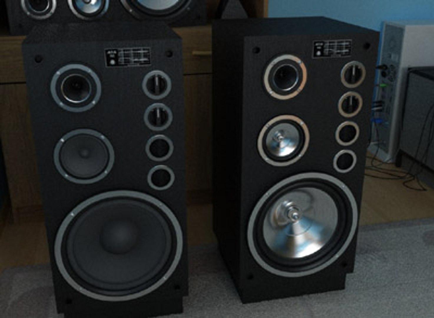 Tonsil Altus Speakers 3d Max