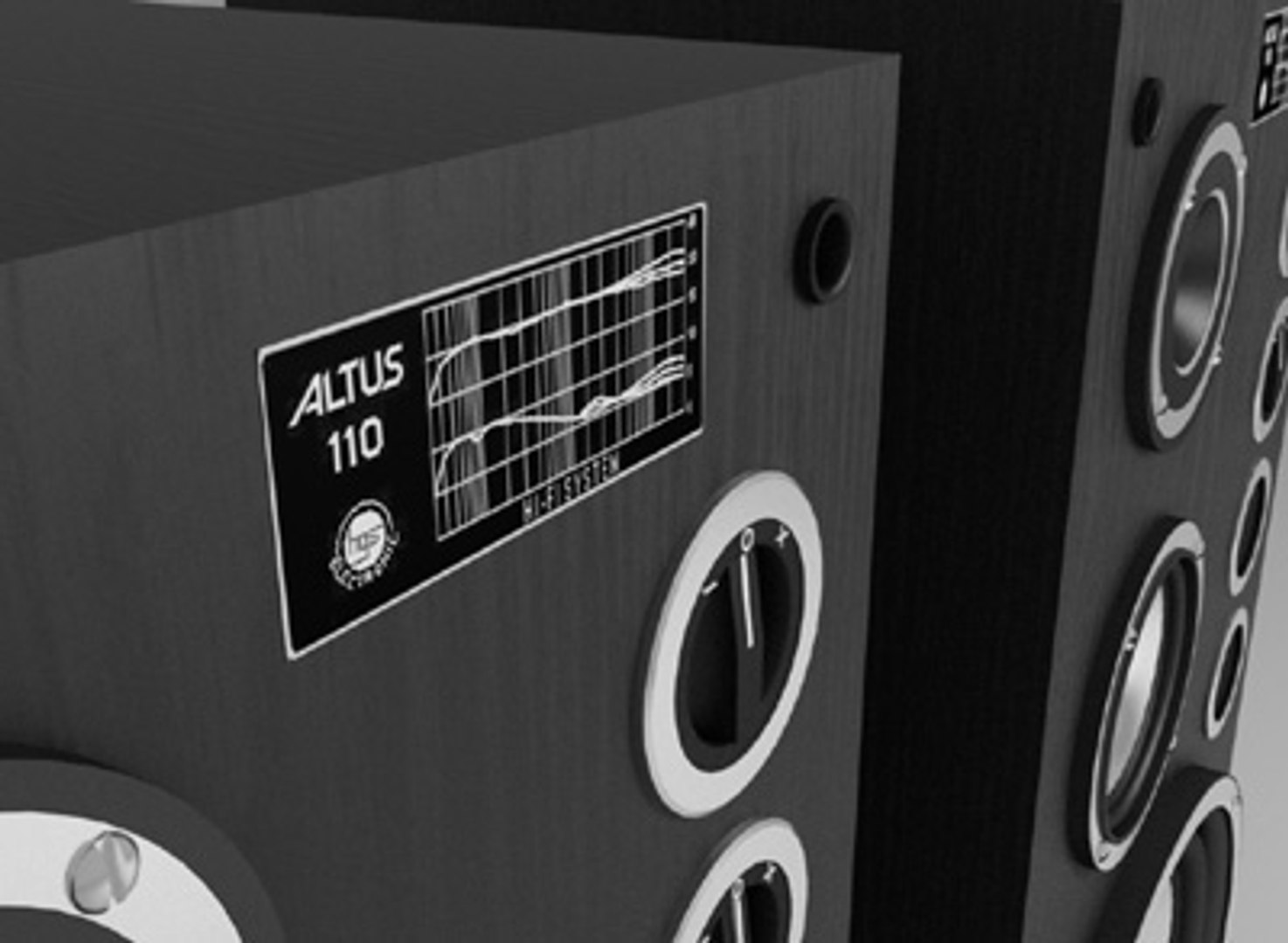 Tonsil Altus Speakers 3d Max
