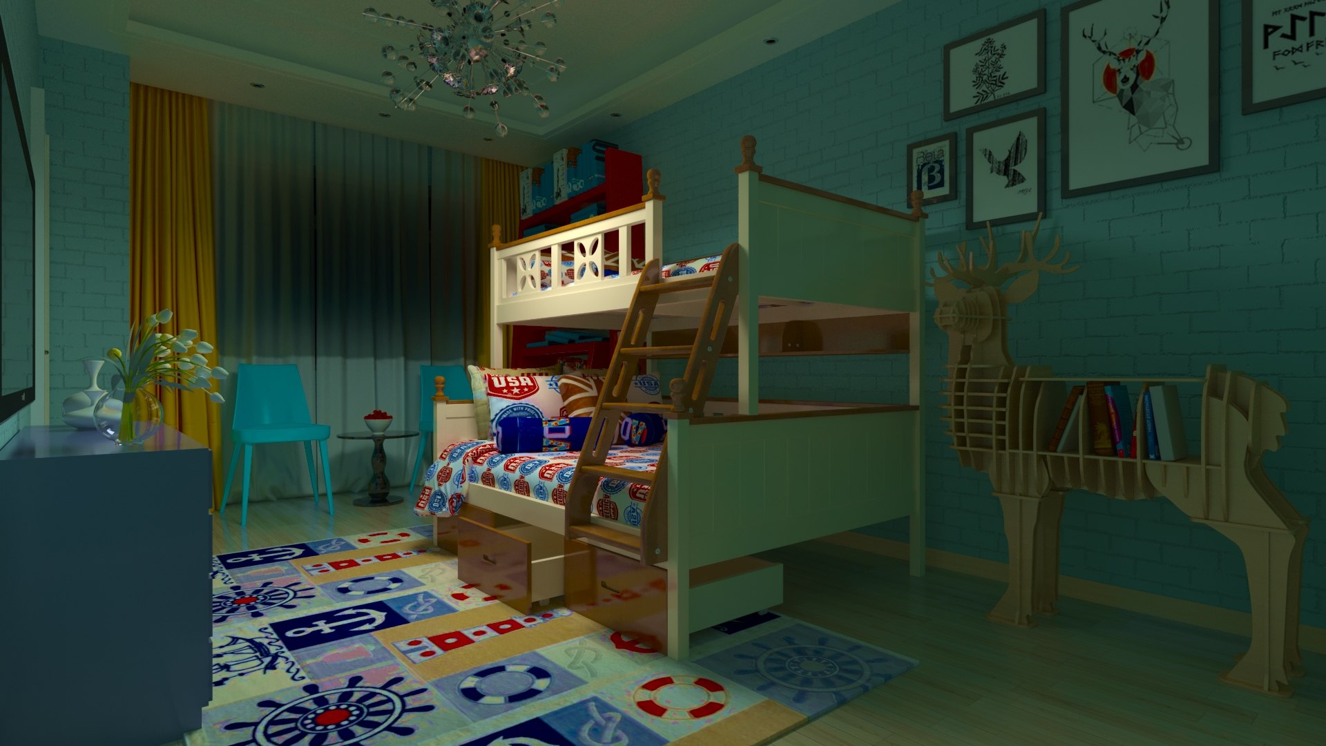 3D Children S Room - TurboSquid 1628828