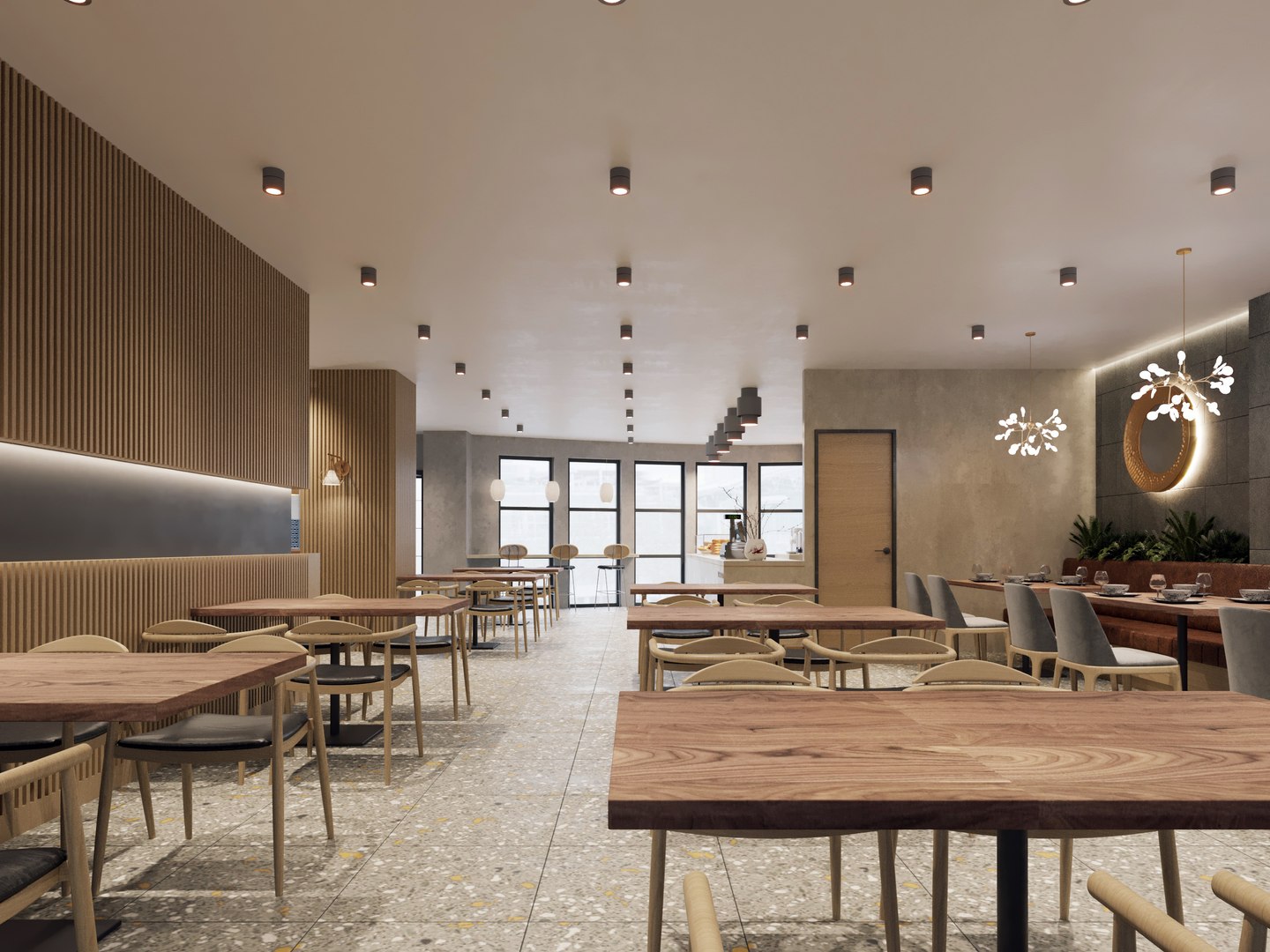 Fast Food Interior 3D Scene High-Quality Corona Render Ready 3D Model ...