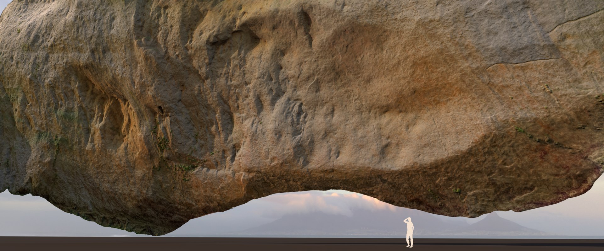 Big 55 limestone cliff 3D - TurboSquid 1573289
