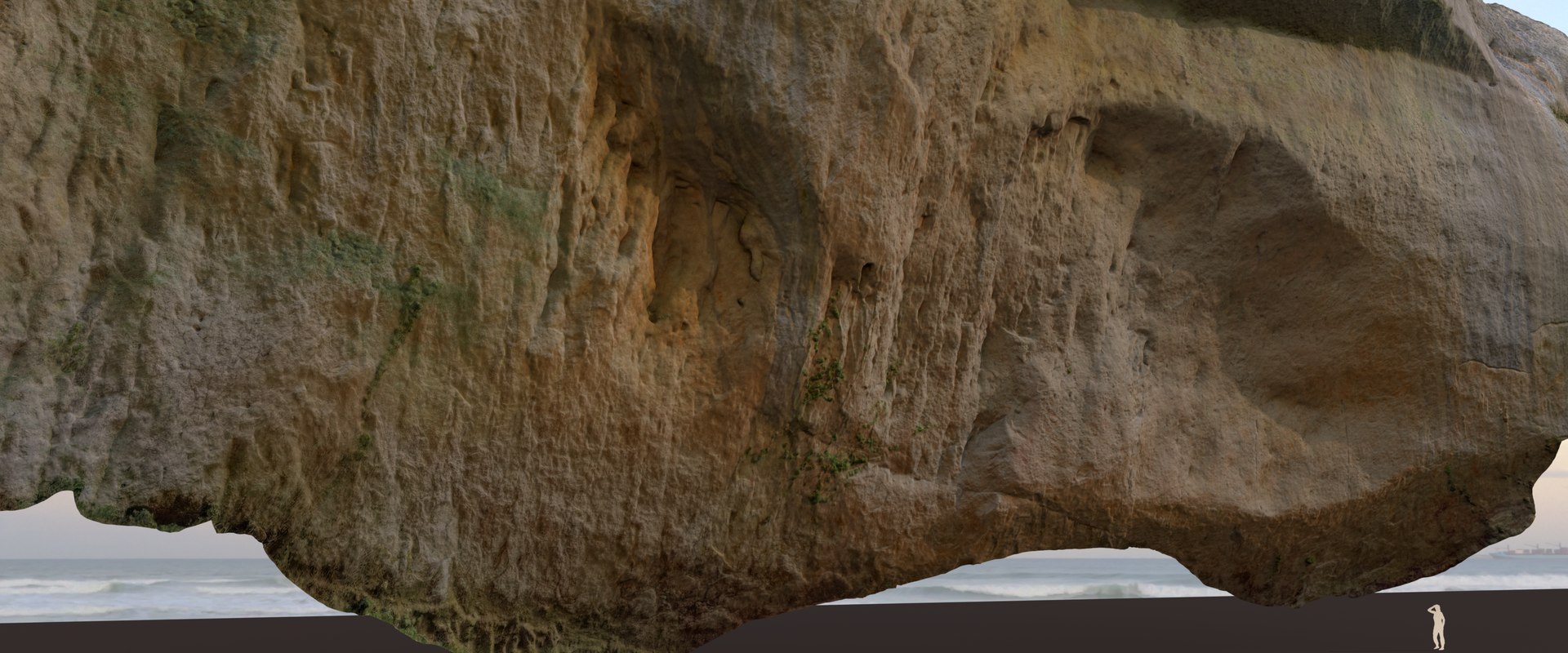 Big 55 limestone cliff 3D - TurboSquid 1573289
