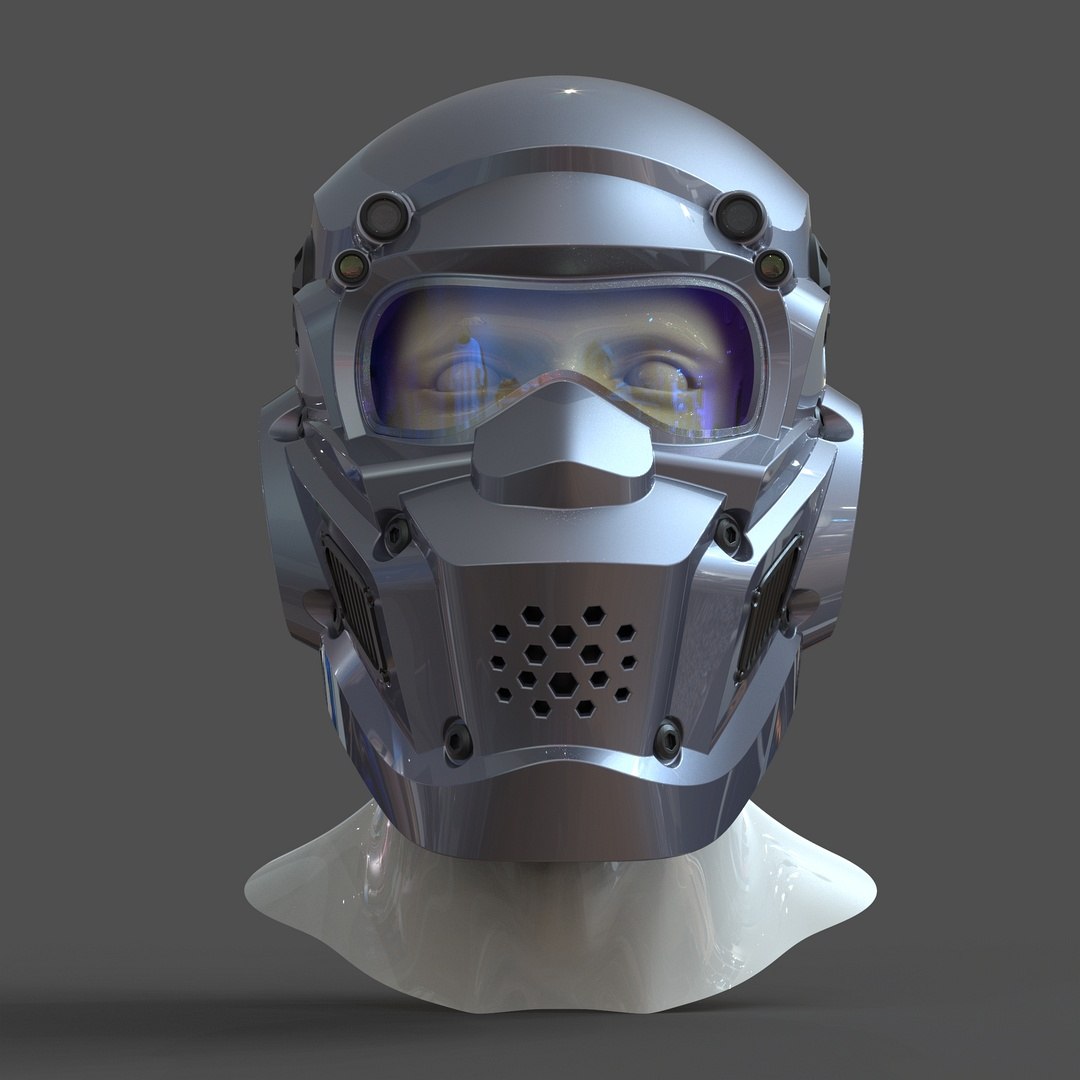 3D Helmet H1v1 Male Head Model - TurboSquid 1483324