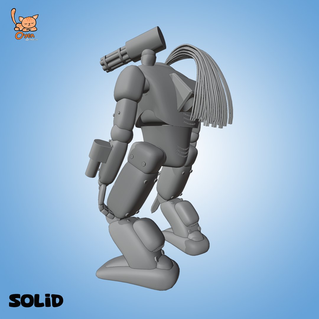 Cyraxz Mech Sync AI 001 First Generation Mechanic Robot 3D Model ...