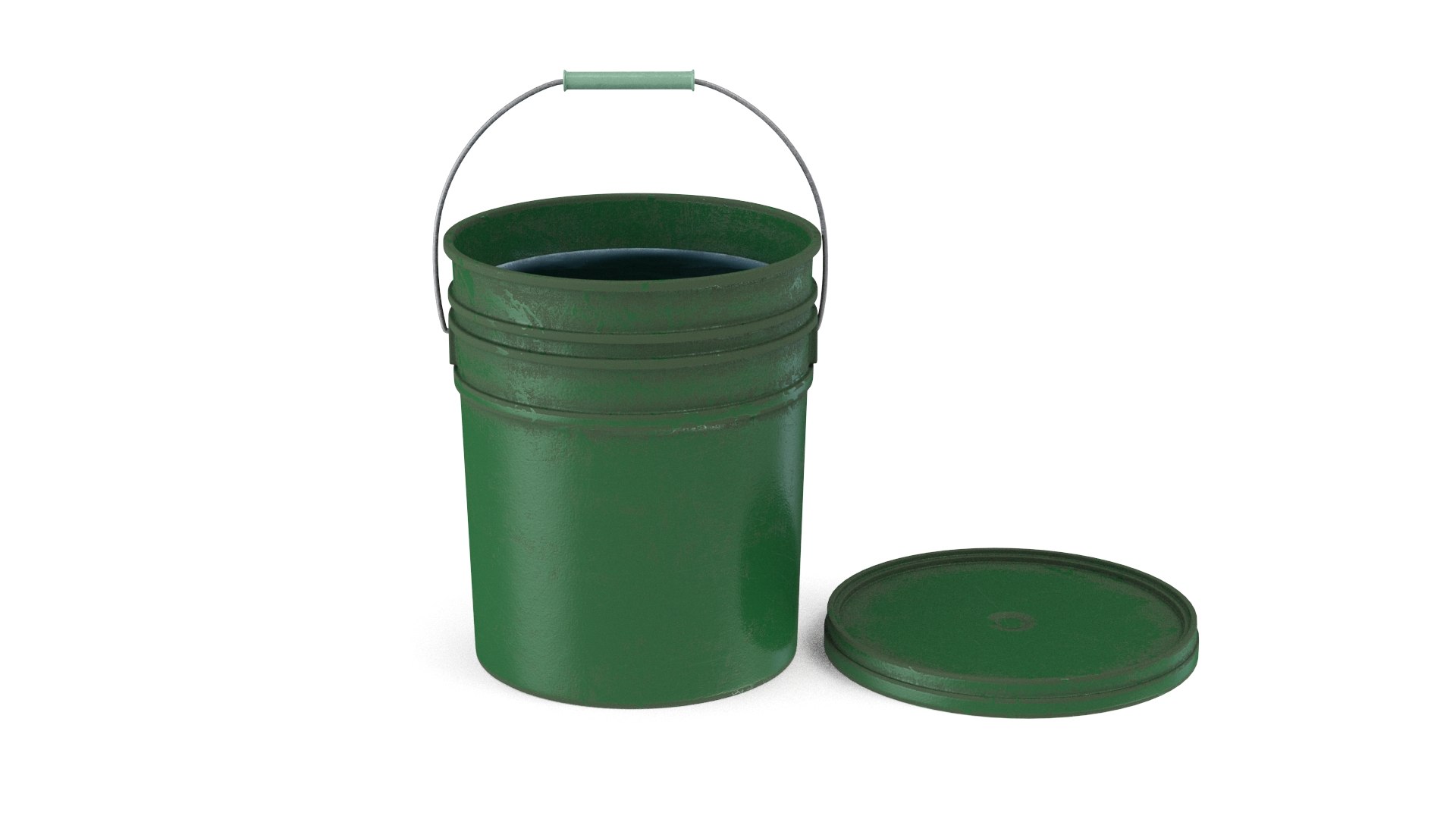 Green Bucket Water 3D Model - TurboSquid 1521155