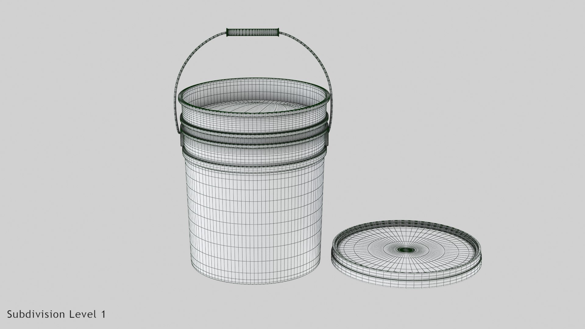 Green Bucket Water 3D Model - TurboSquid 1521155