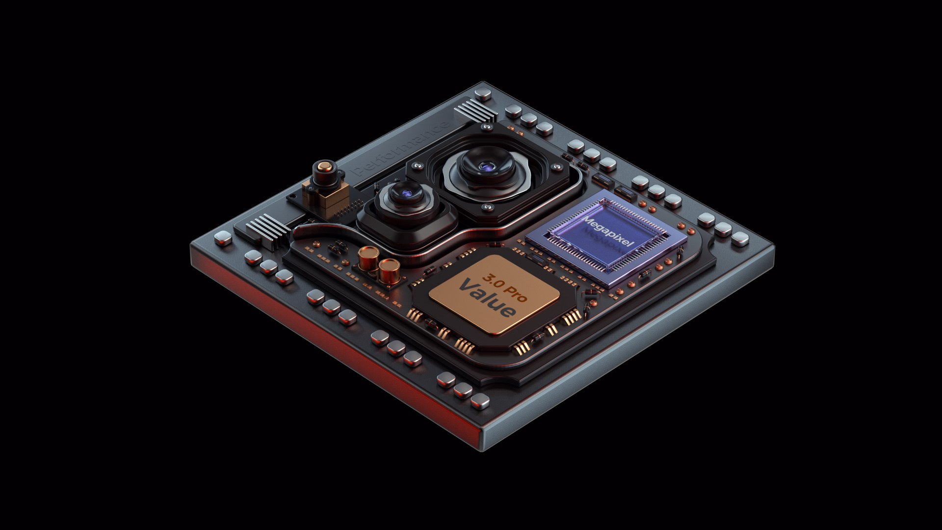 3D Mobile Phone Camera Internal Structure Chip Model Model - TurboSquid ...