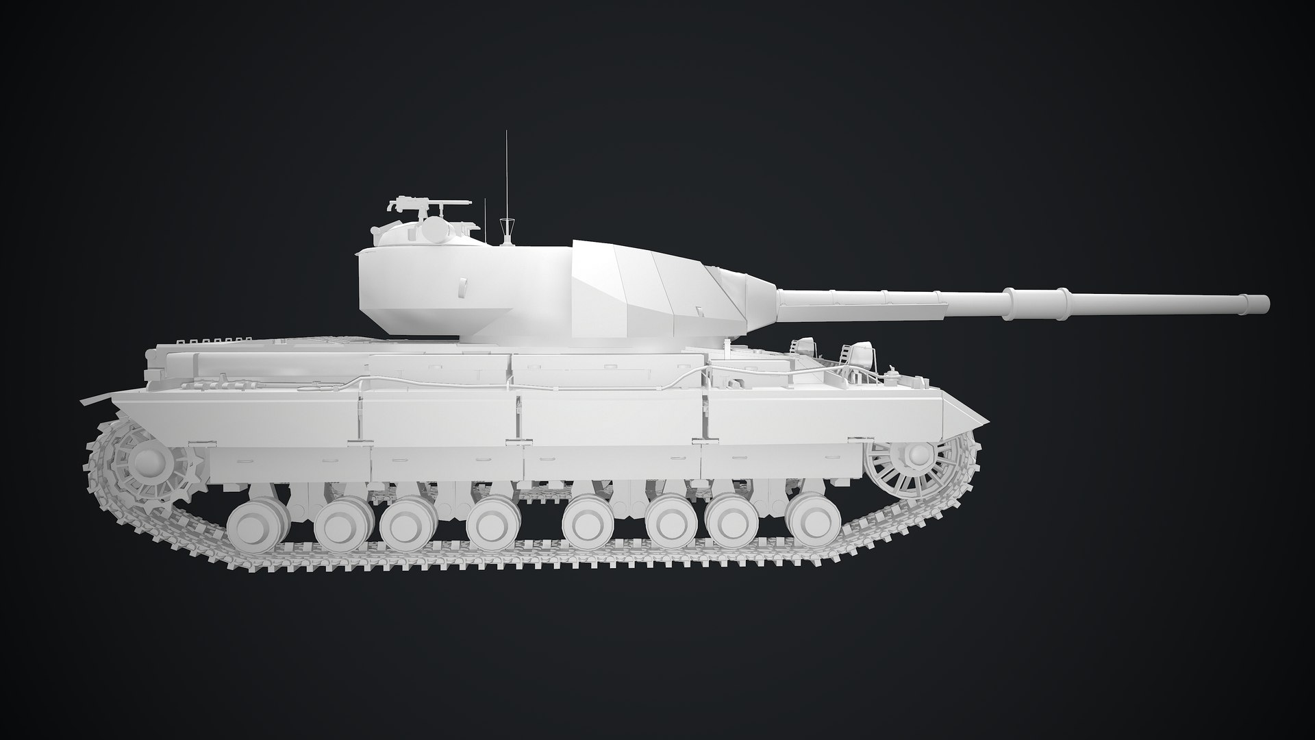 Tank British 3D Model - TurboSquid 1673235