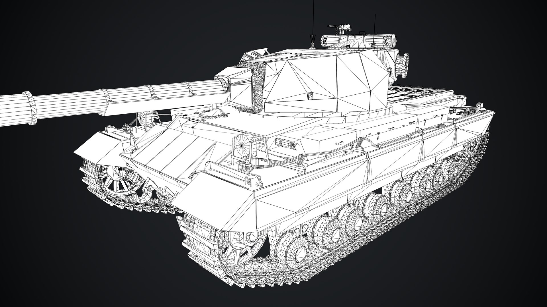 Tank British 3D Model - TurboSquid 1673235