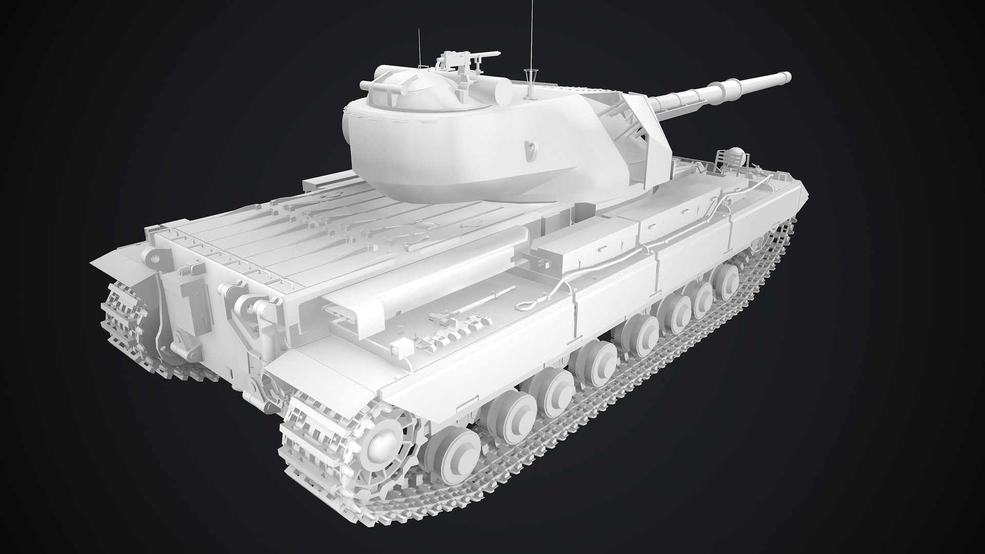Tank British 3D Model - TurboSquid 1673235