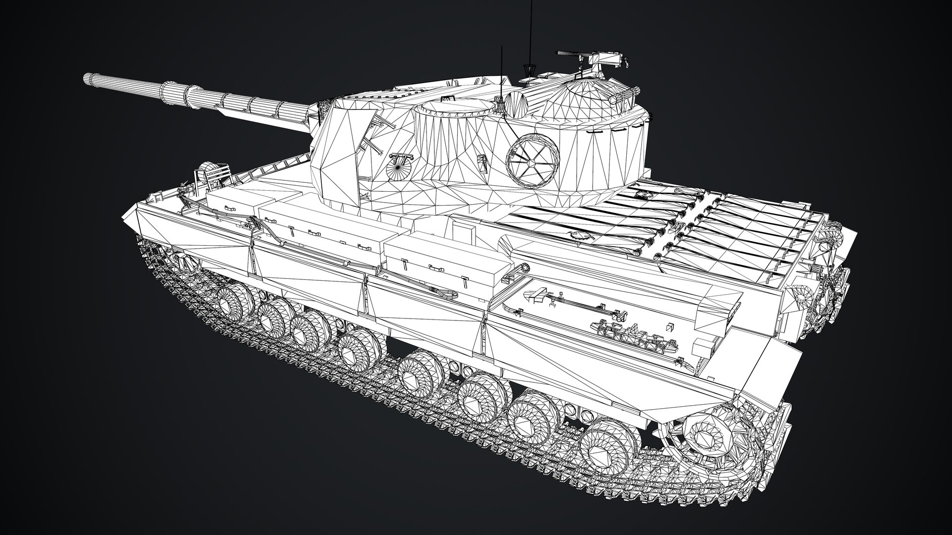 Tank British 3D Model - TurboSquid 1673235