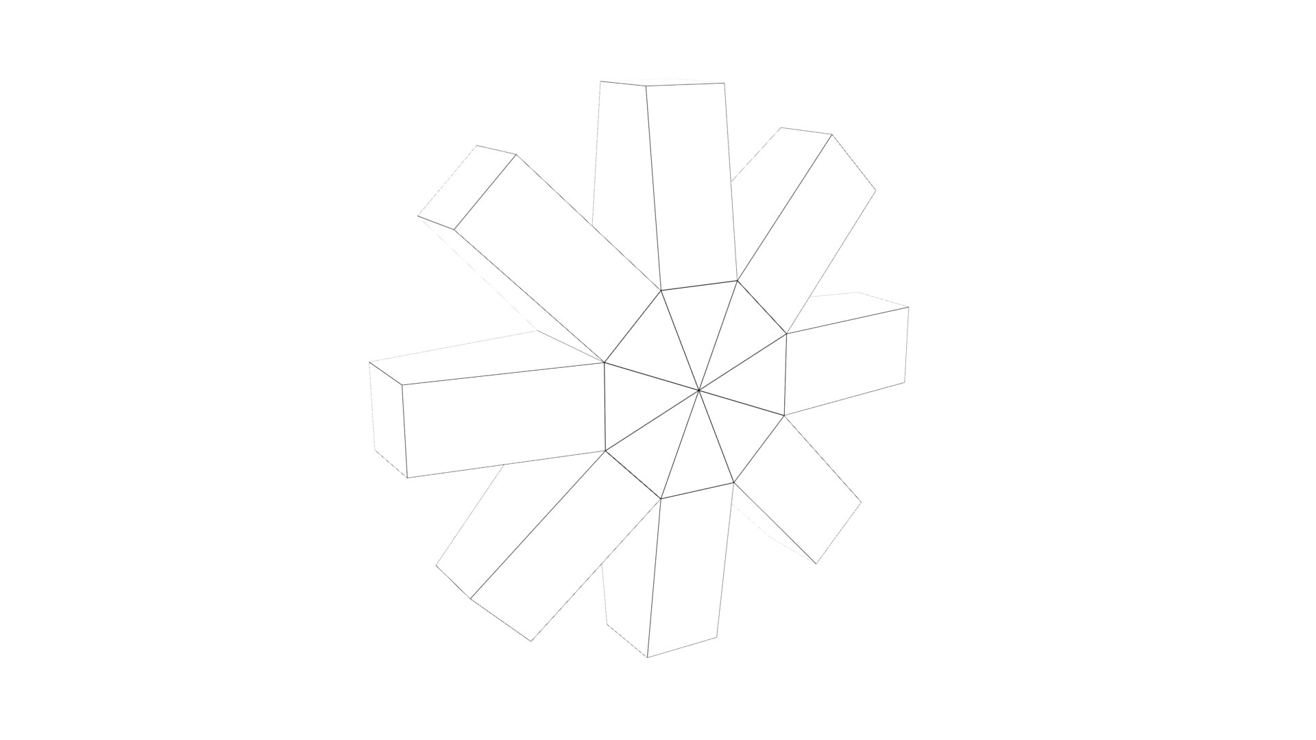 3D snowflake simple snow model - TurboSquid 1536431