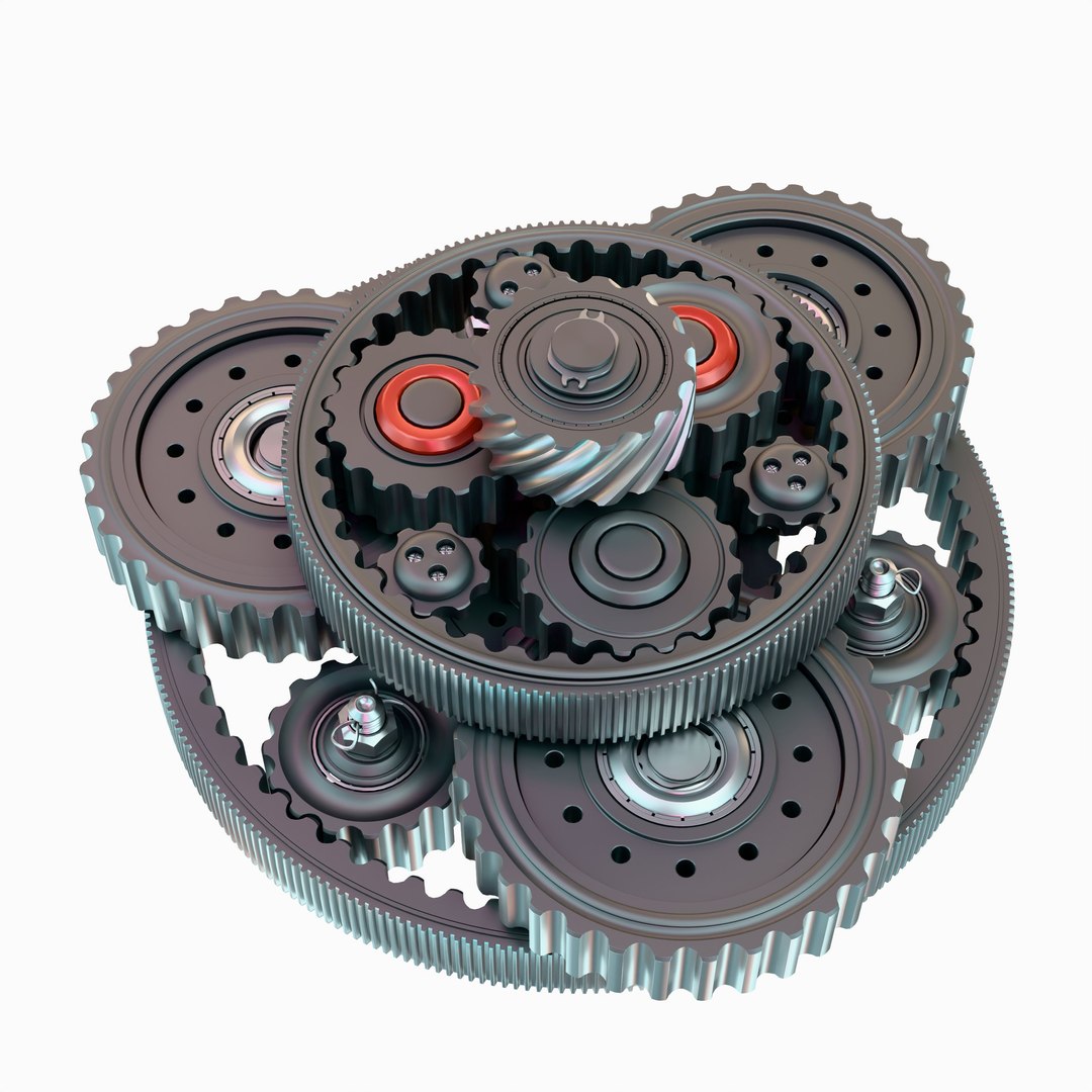 Gears Transmission 3D Model - TurboSquid 2307331