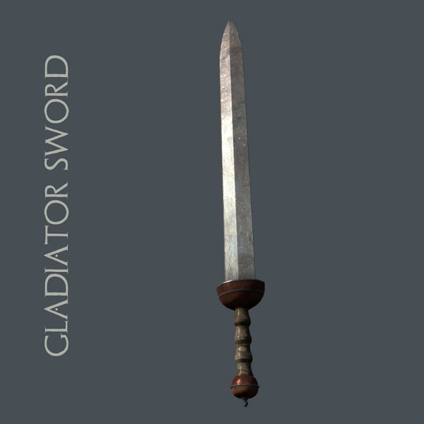 low-poly gladiator sword 3ds