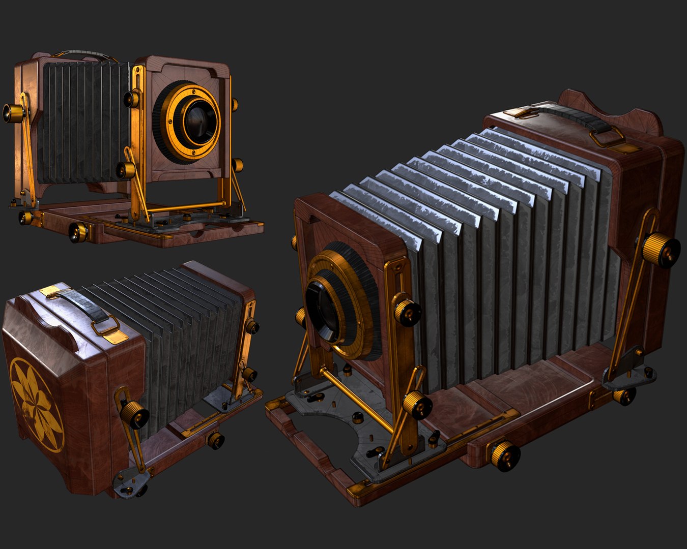 3D Old Antique Camera Model - TurboSquid 1416299