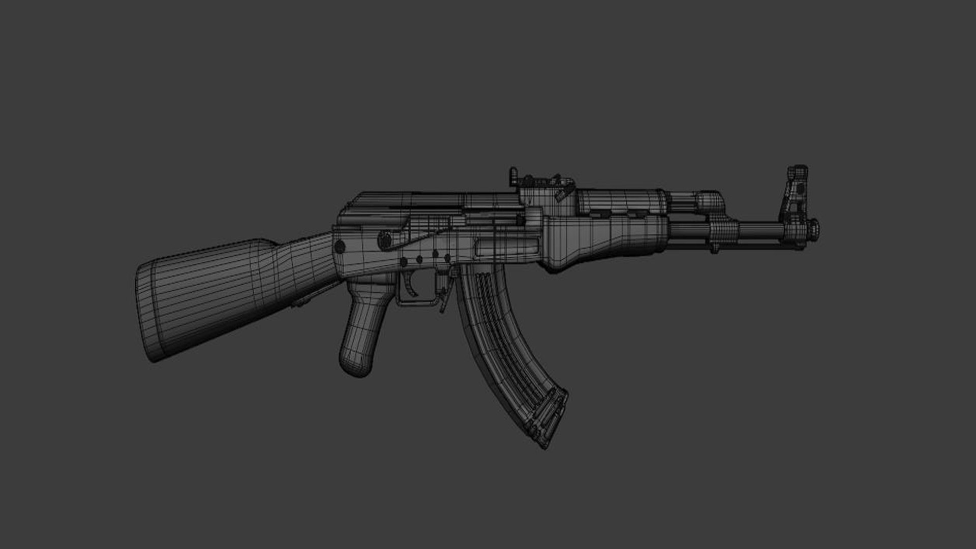 Assault Rifle AK-47 - Asset Weapon 3D Model - TurboSquid 2011089