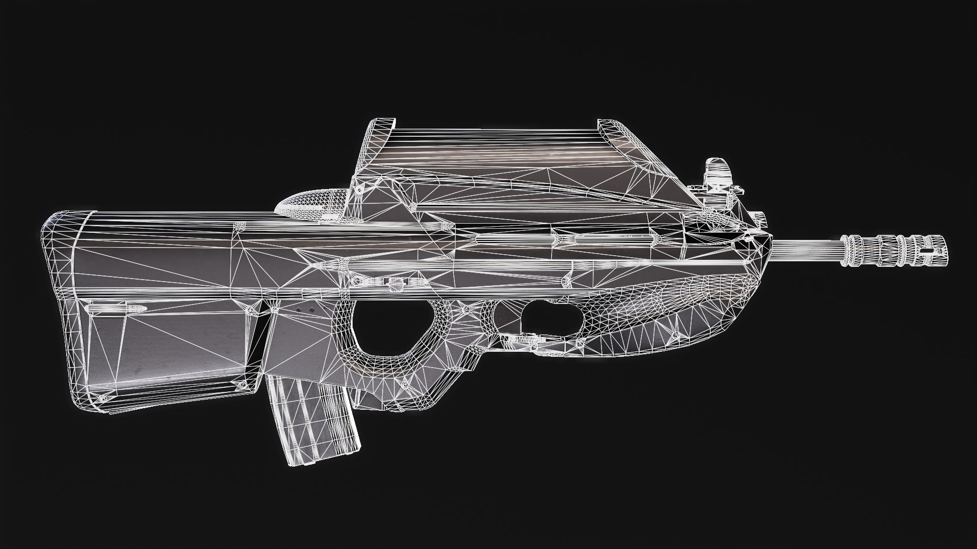 FN F2000 Assault Rifle 3D model - TurboSquid 2140094