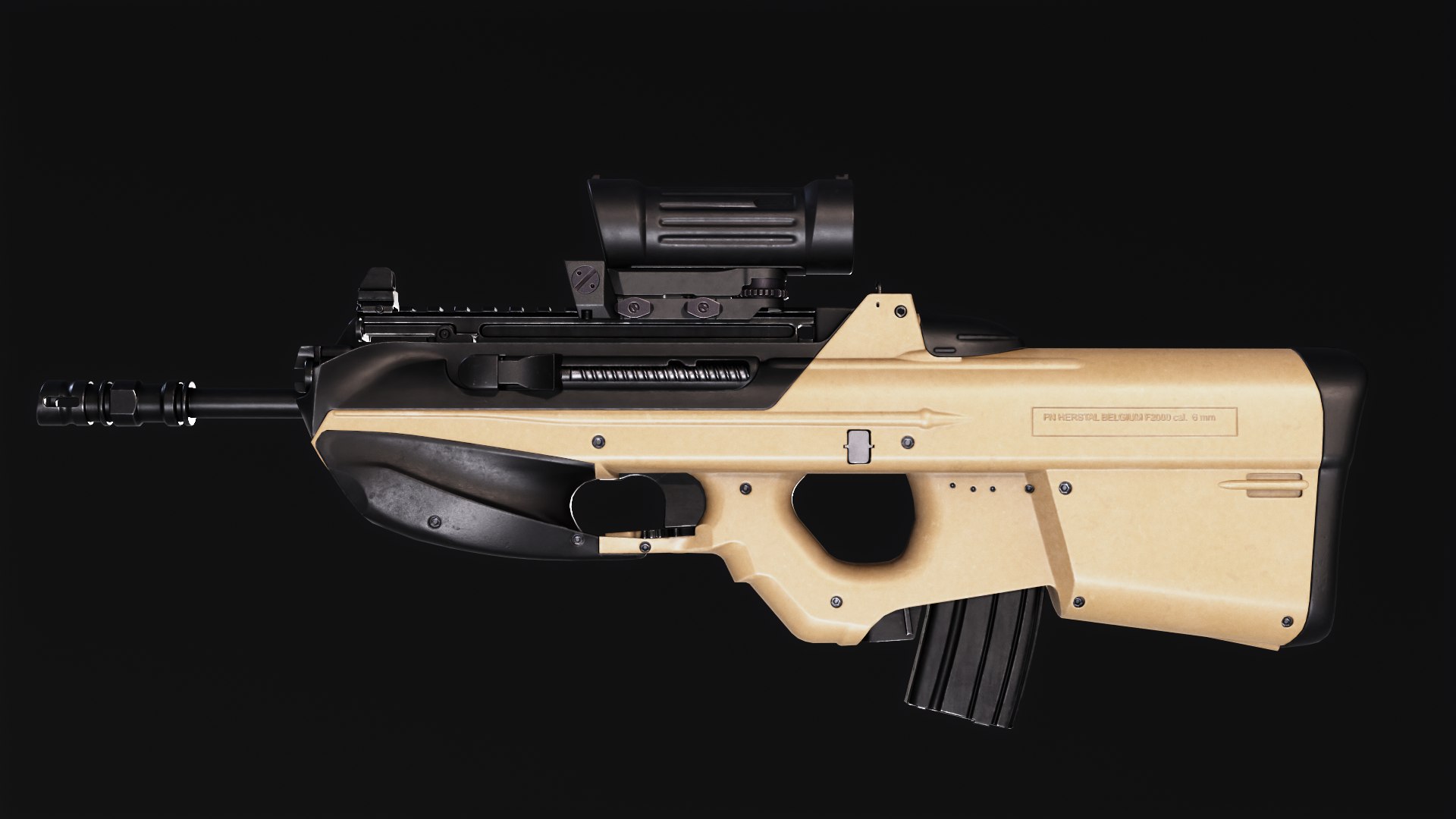 FN F2000 Assault Rifle 3D Model - TurboSquid 2140094