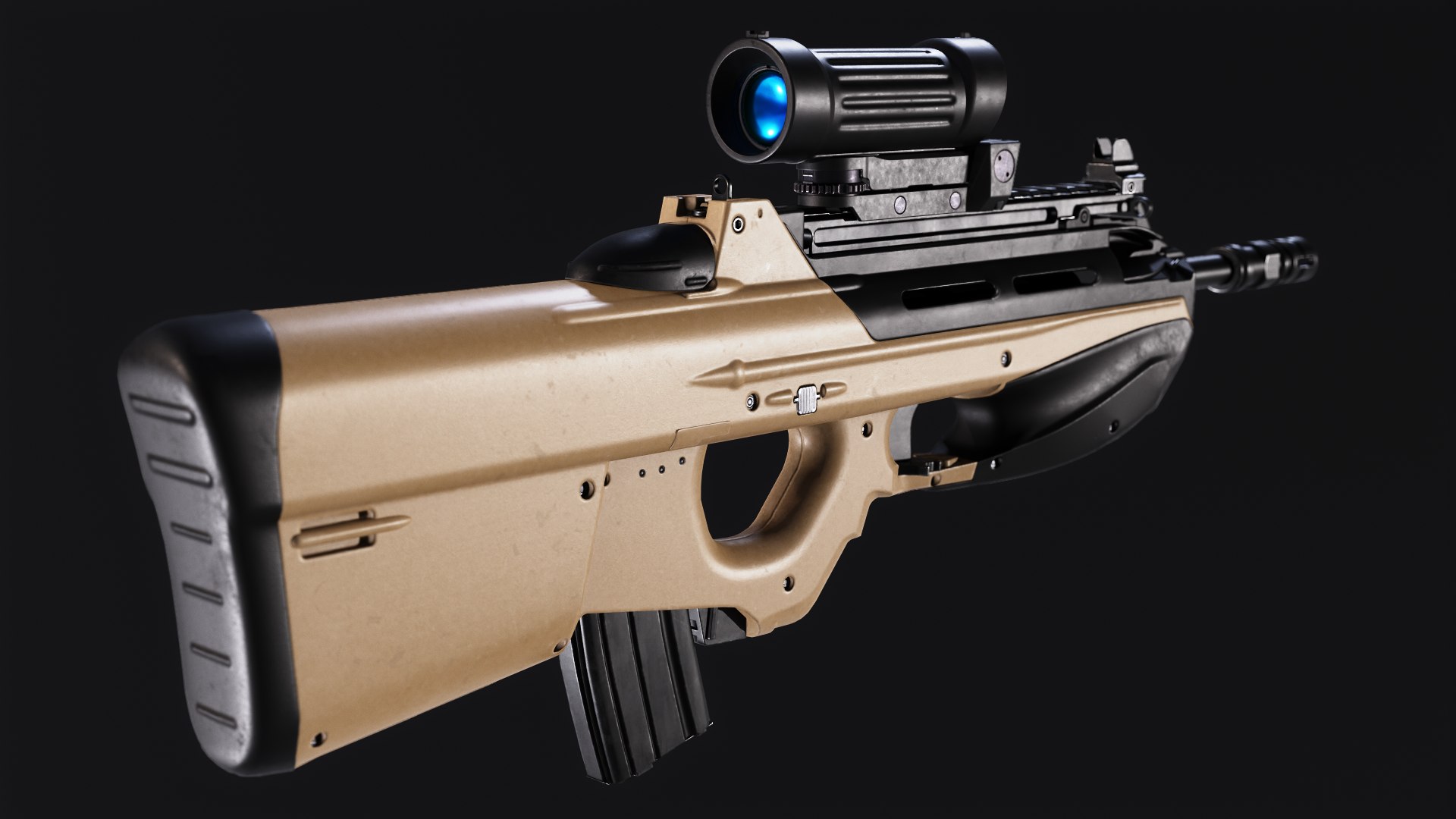 FN F2000 Assault Rifle 3D Model - TurboSquid 2140094