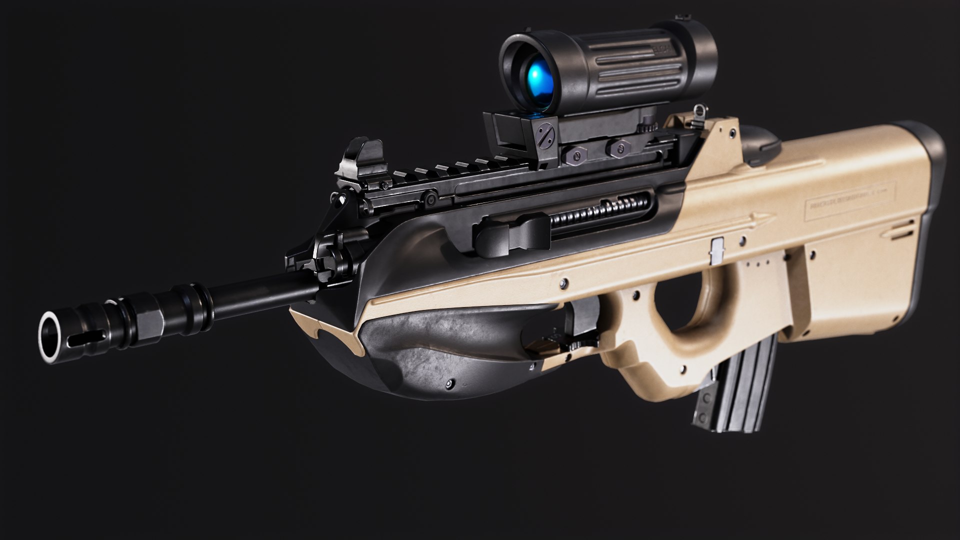 FN F2000 Assault Rifle 3D model - TurboSquid 2140094