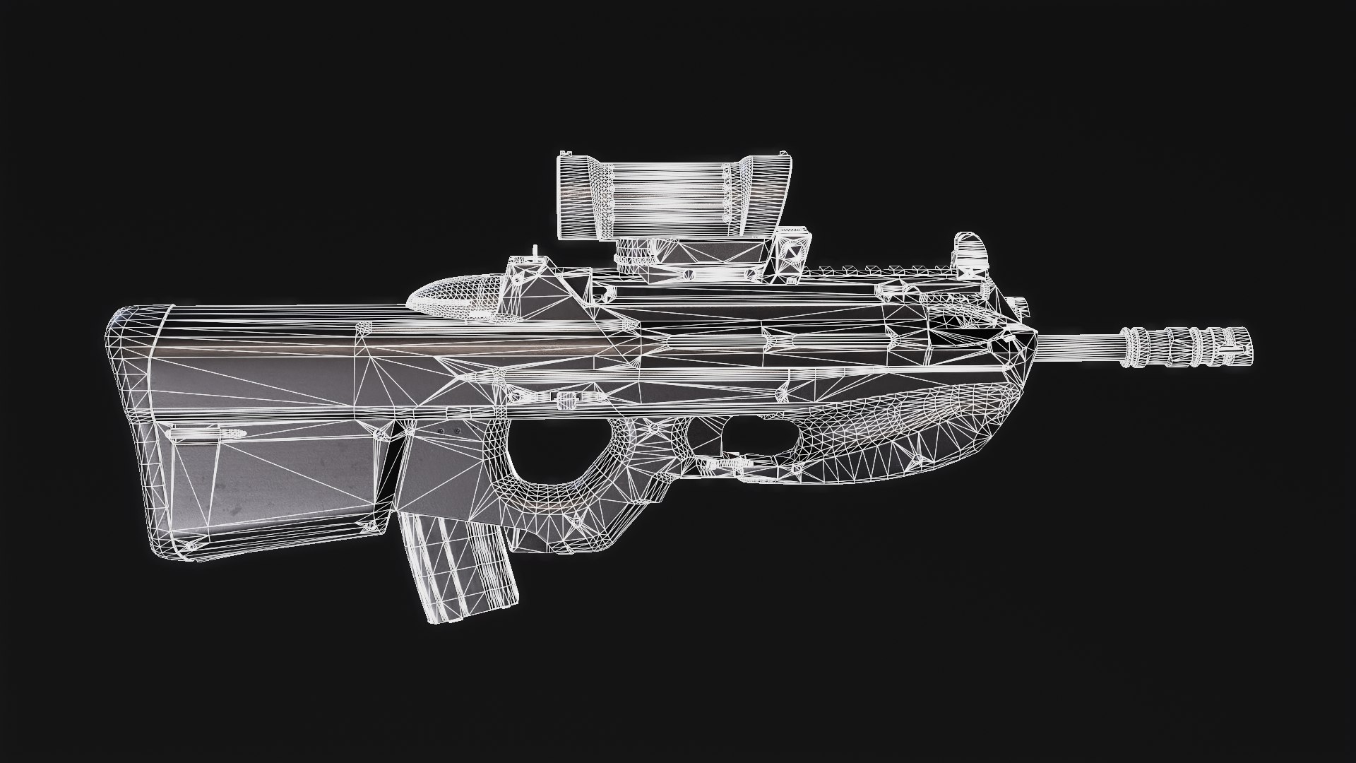 FN F2000 Assault Rifle 3D model - TurboSquid 2140094