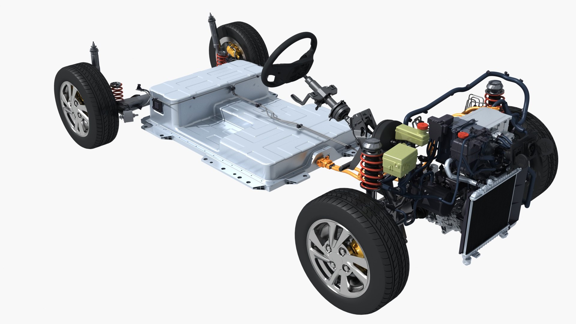 3D Small Electric Car Chassis X-Ray - TurboSquid 2356356
