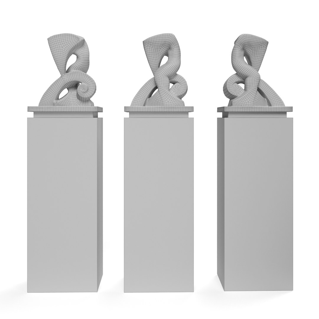 Wave Abstract Sculpture 3D Model - TurboSquid 1943463