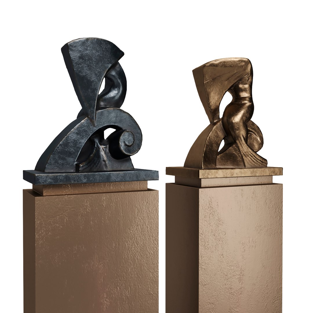 Wave Abstract Sculpture 3D Model - TurboSquid 1943463