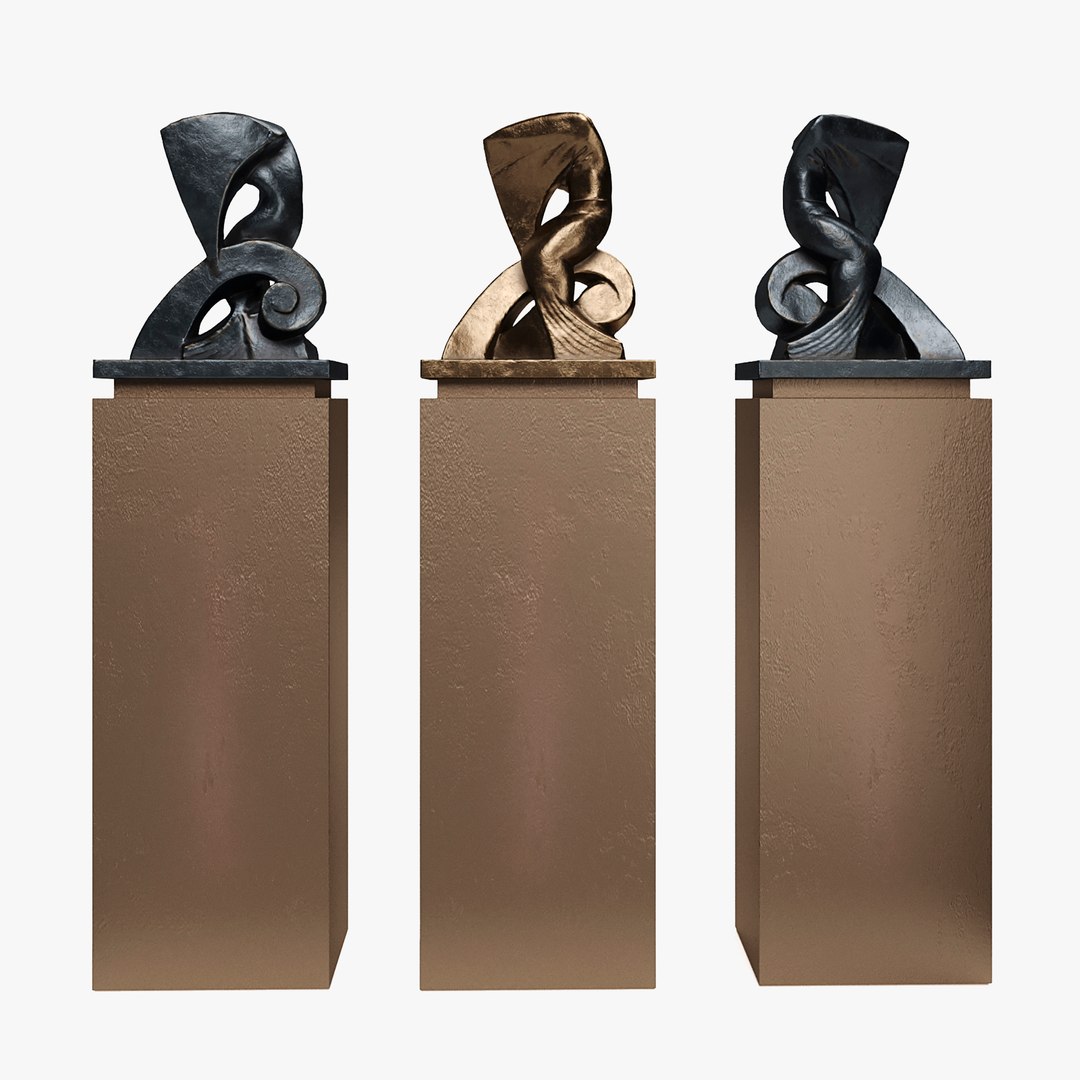 Wave Abstract Sculpture 3D Model - TurboSquid 1943463