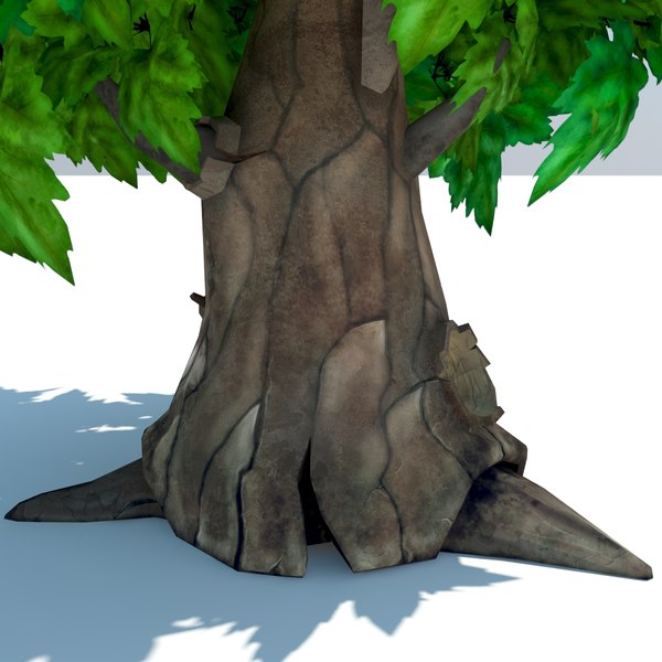 3d model oak tree