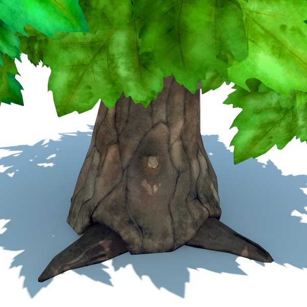 3d model oak tree