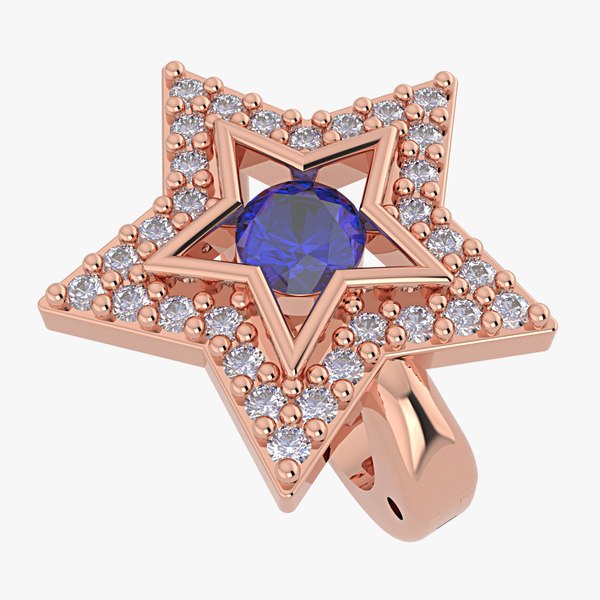 3dm stl star earring printable jewelry 3D 모델 - TurboSquid 2084828