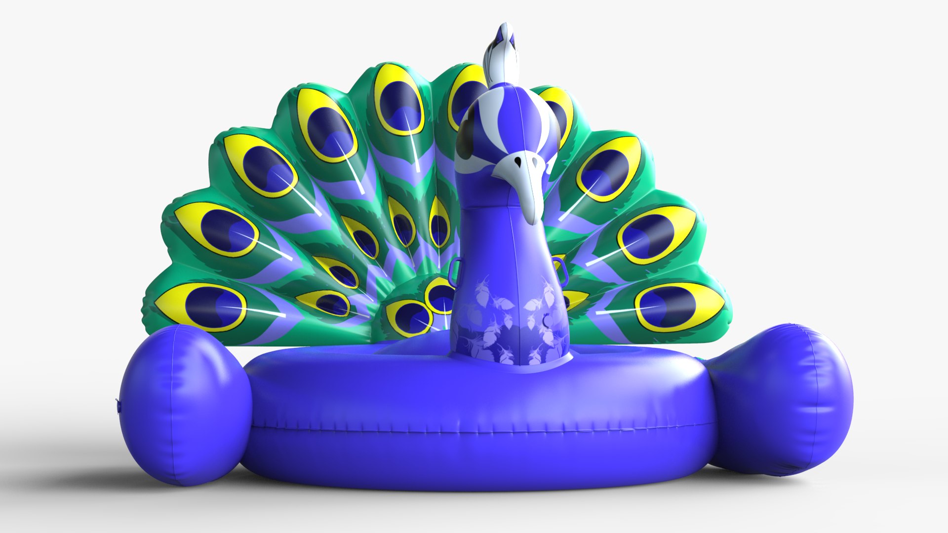 3D Giant Inflatable Peacock Float - TurboSquid 2232439