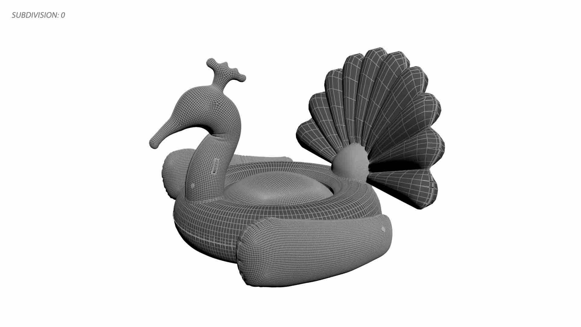 3D Giant Inflatable Peacock Float - TurboSquid 2232439