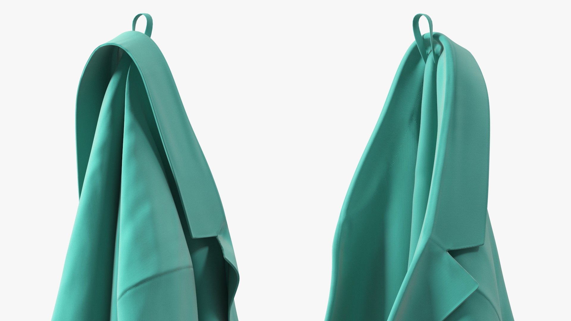 3D Green Hanging Lab Coat model - TurboSquid 1988292