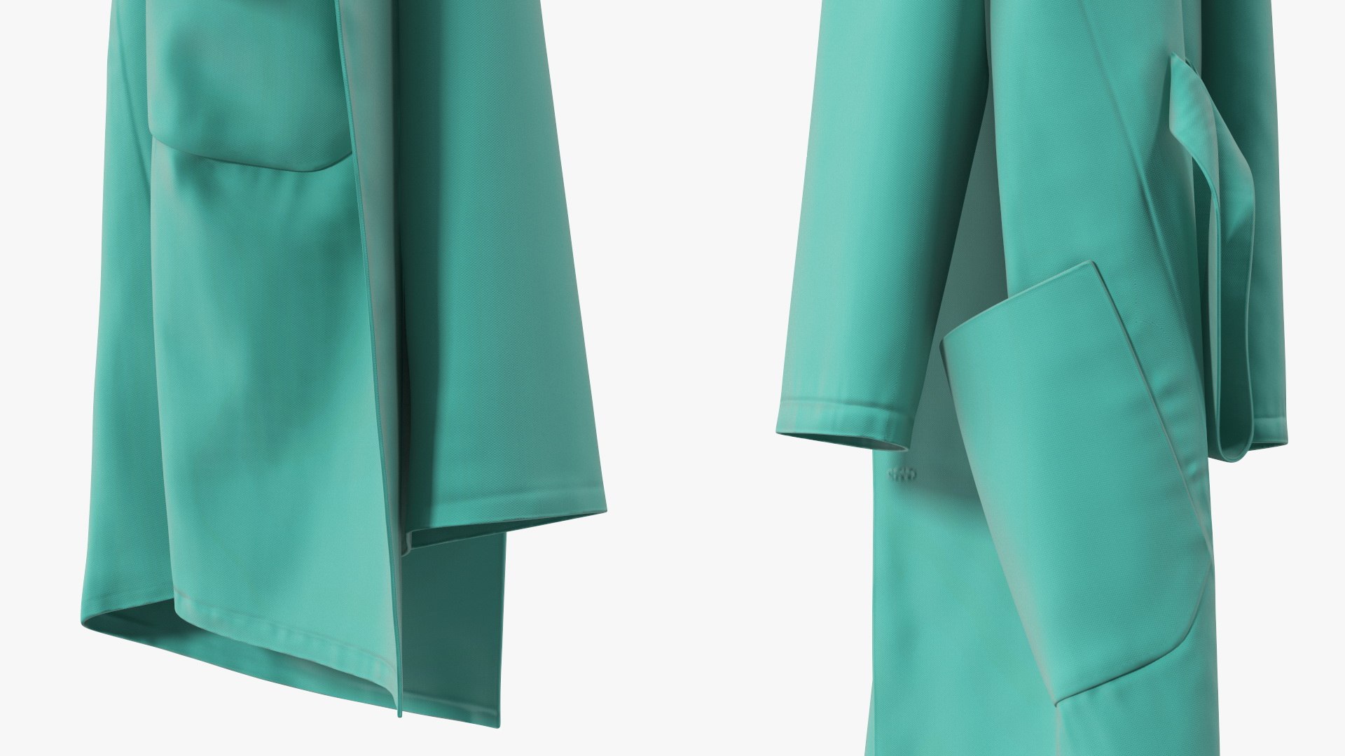3D Green Hanging Lab Coat model - TurboSquid 1988292