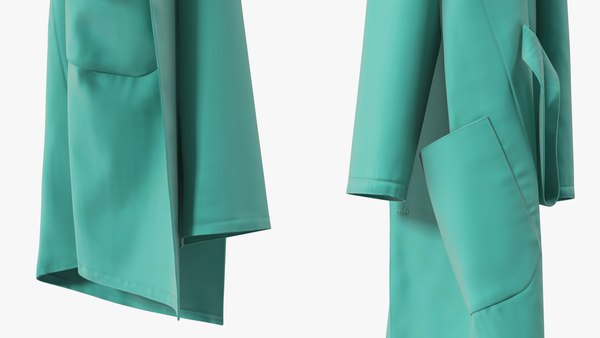 modelo 3d Green Hanging Lab Coat - TurboSquid 1988292