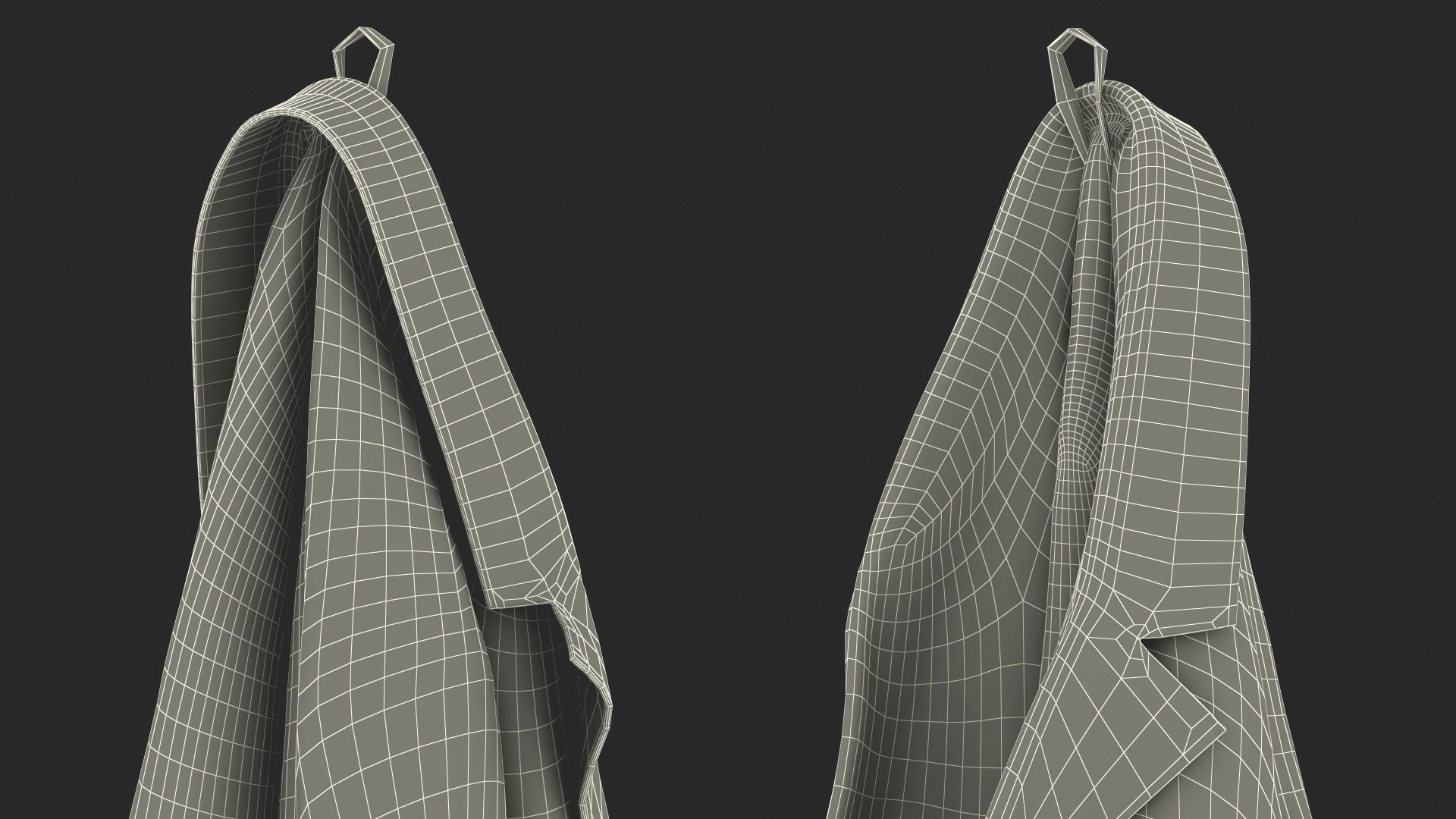3D Green Hanging Lab Coat model - TurboSquid 1988292