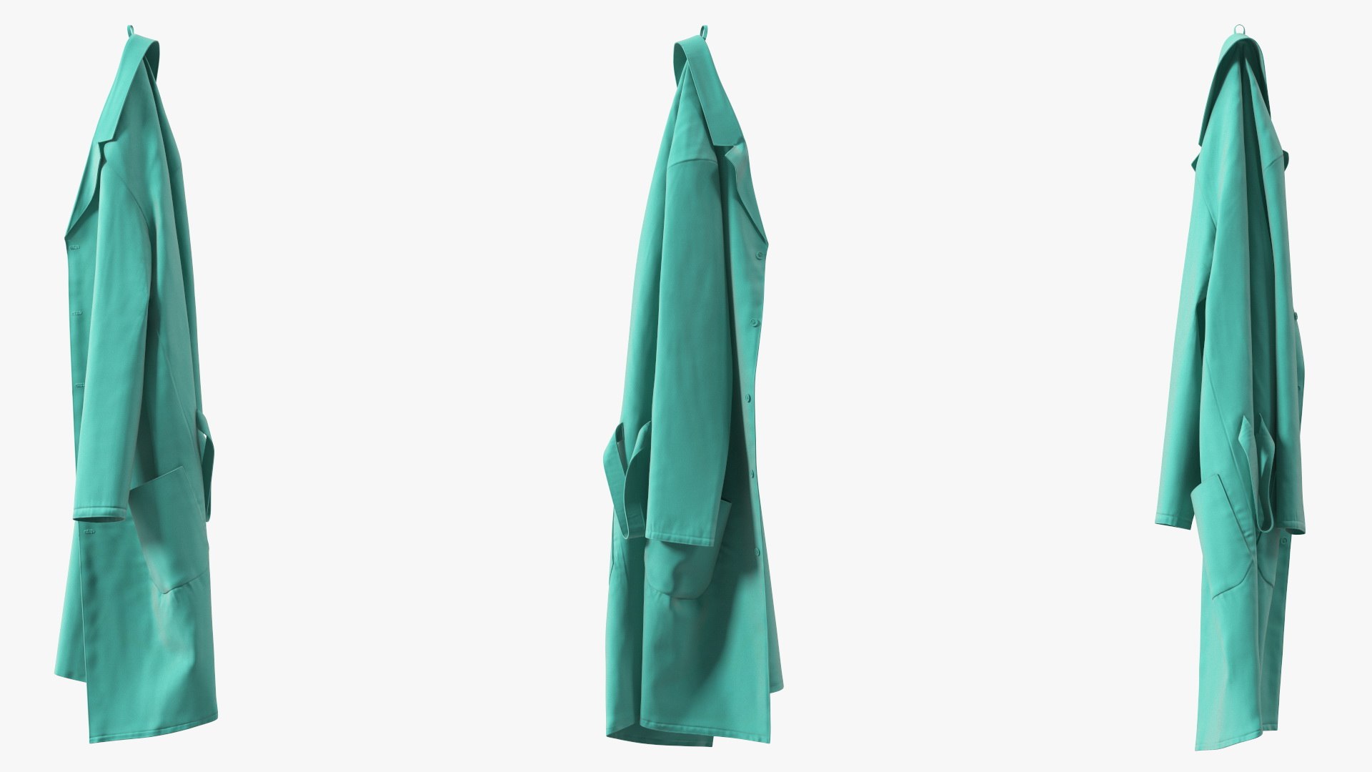 3D Green Hanging Lab Coat model - TurboSquid 1988292